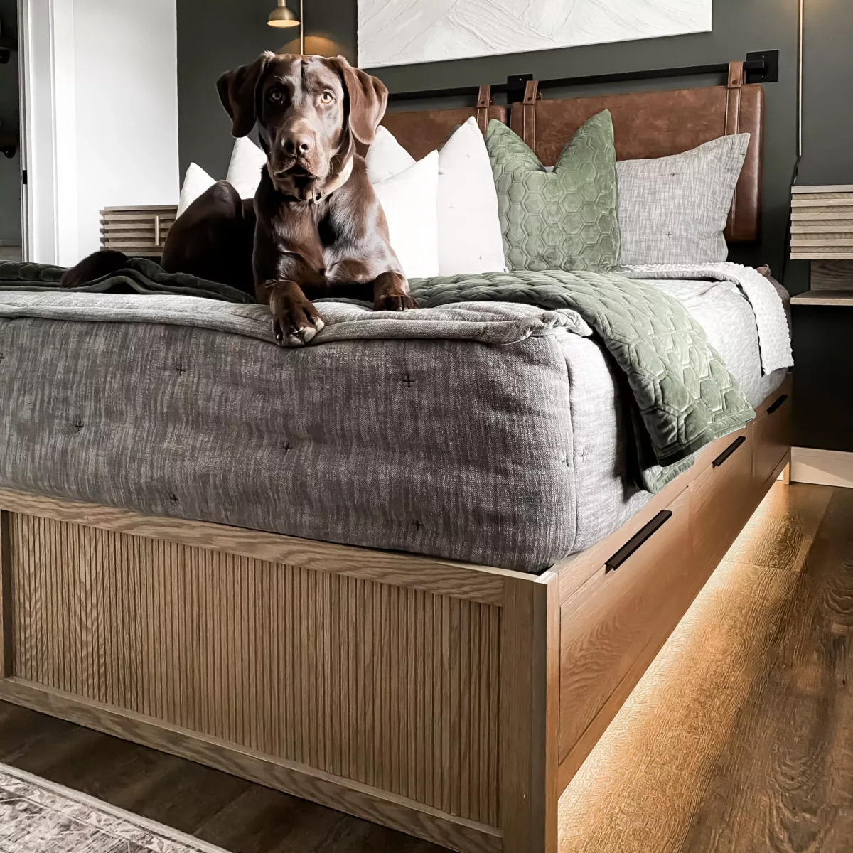 Storage Bed Frame Queen Plans - The Happy Glamper Co. | DIY Under-Bed ...